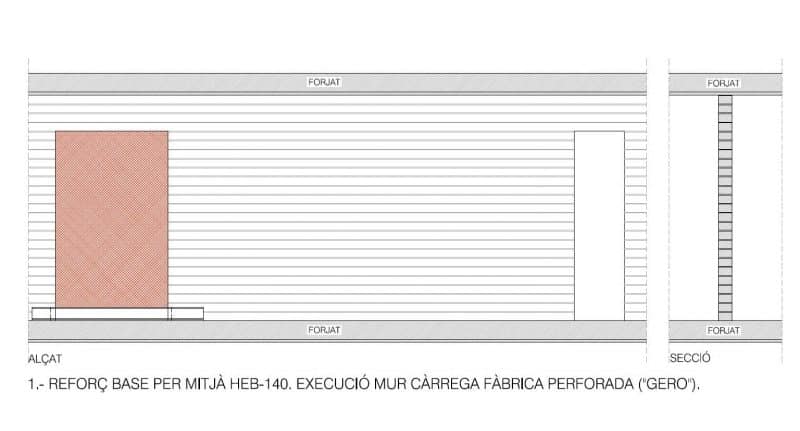 Quitar una pared de carga